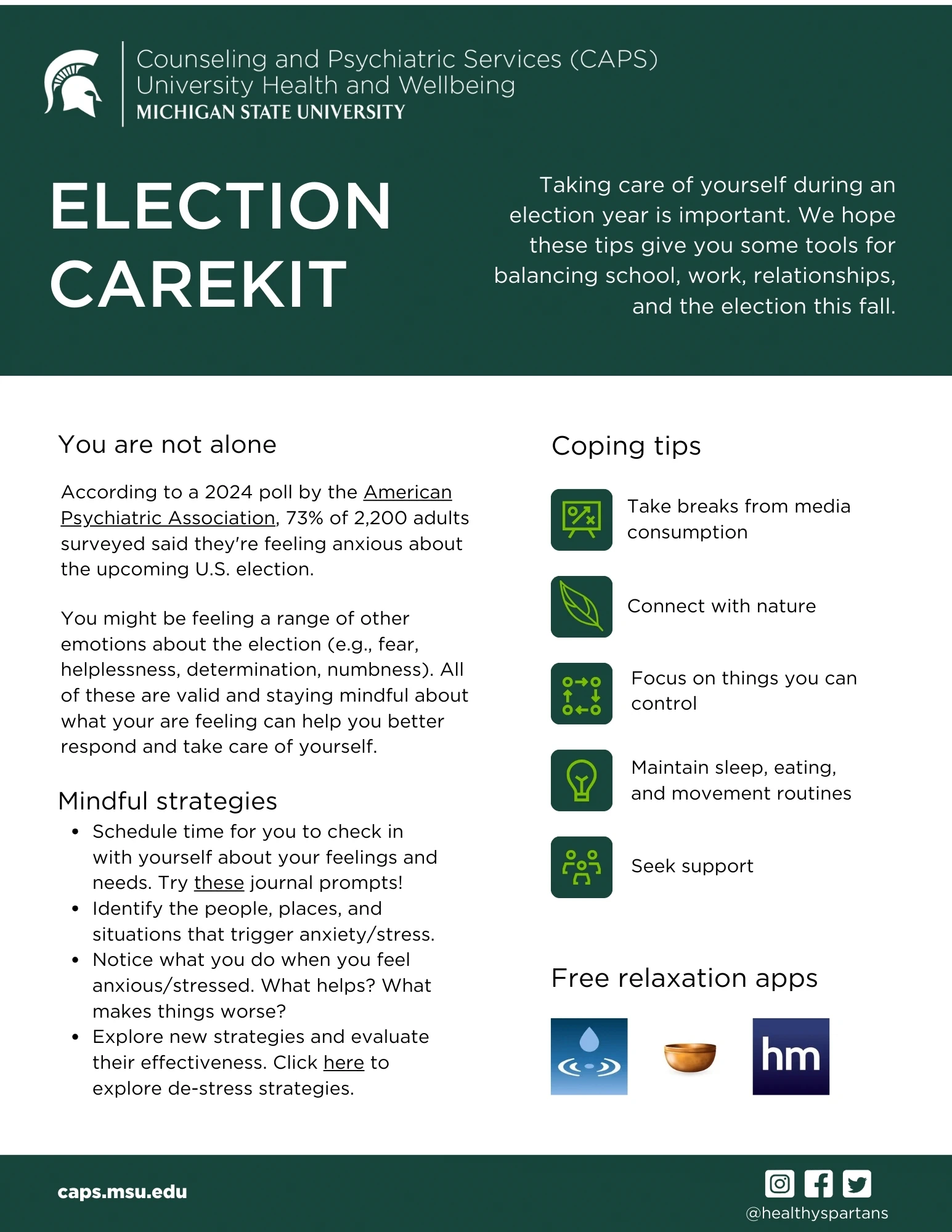 Navigating election stress: Embrace self-care and mindfulness ... Navigating election stress: Embrace self-care and mindfulness ...